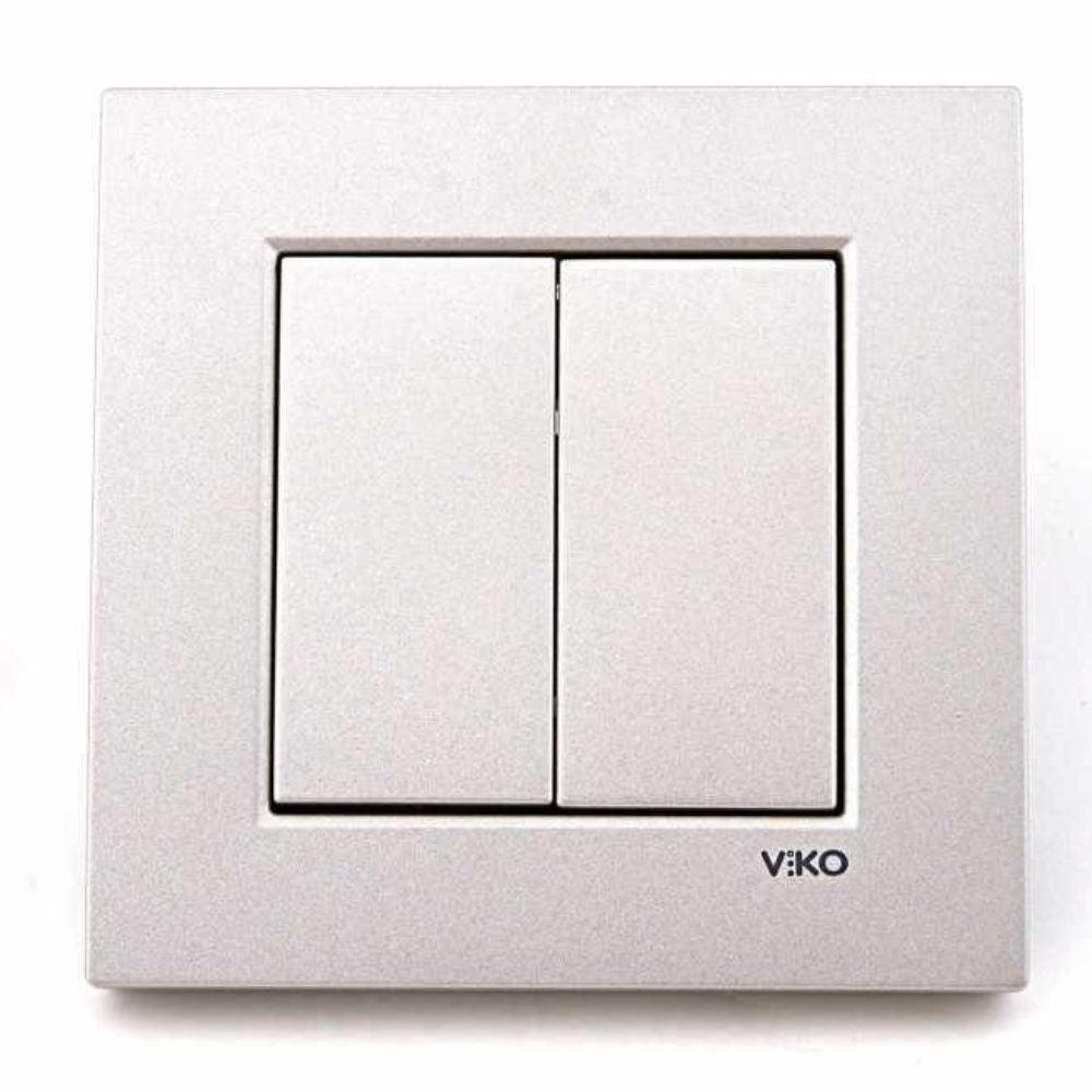 Viko-Novella Metalik Beyaz Komütatör
